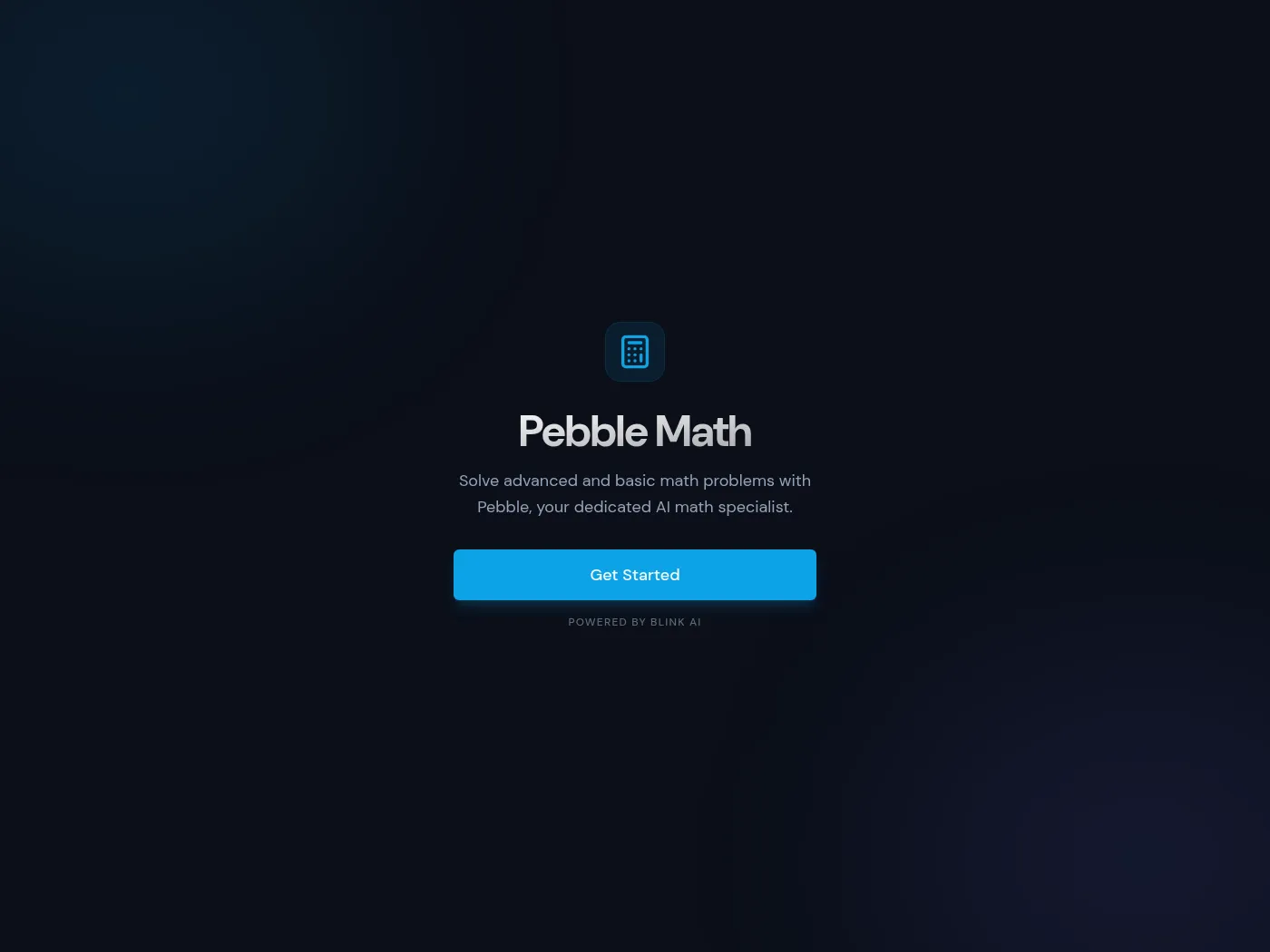 Pebble Math Chat