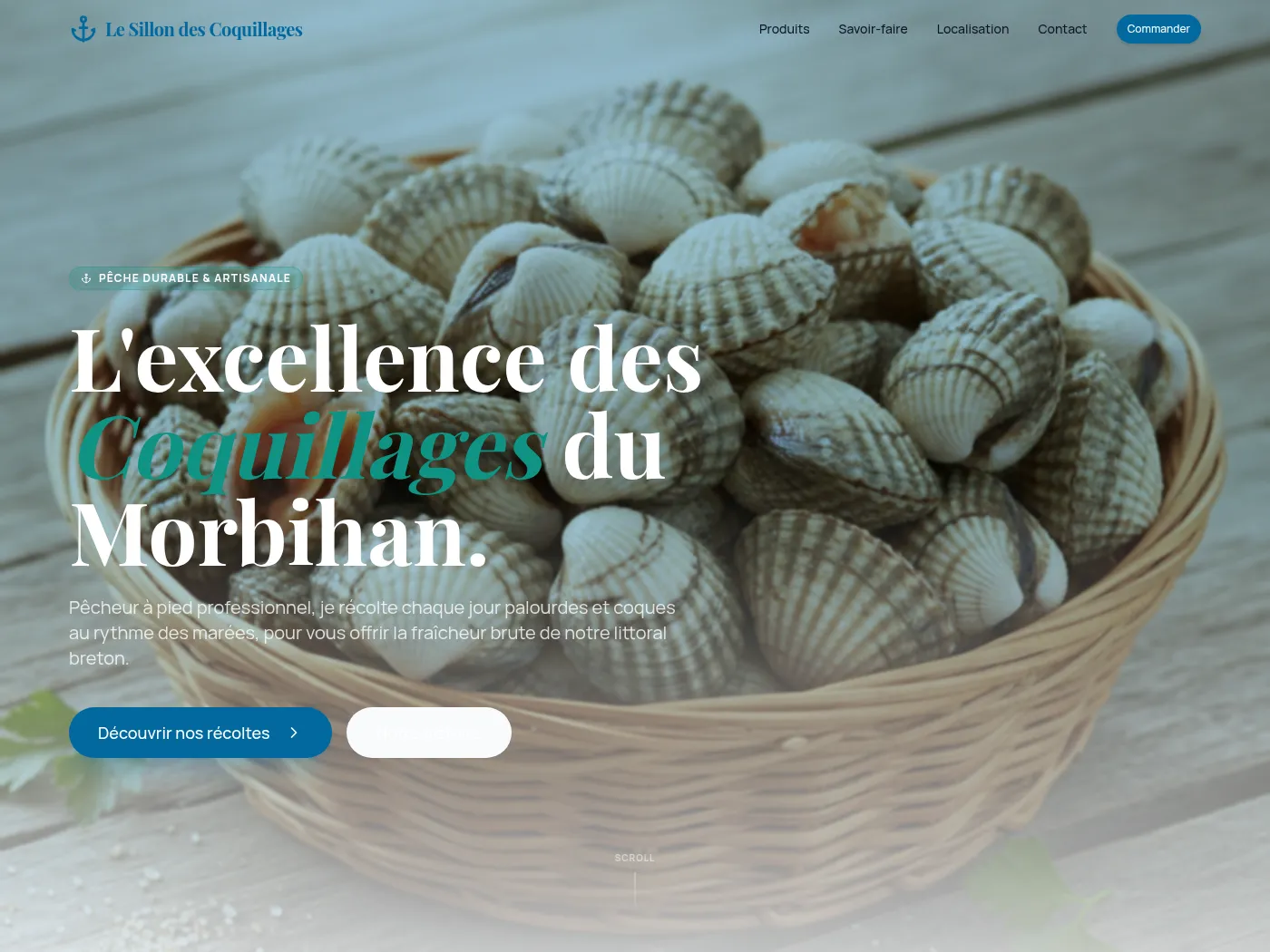 Pêche à Pied Pro Site