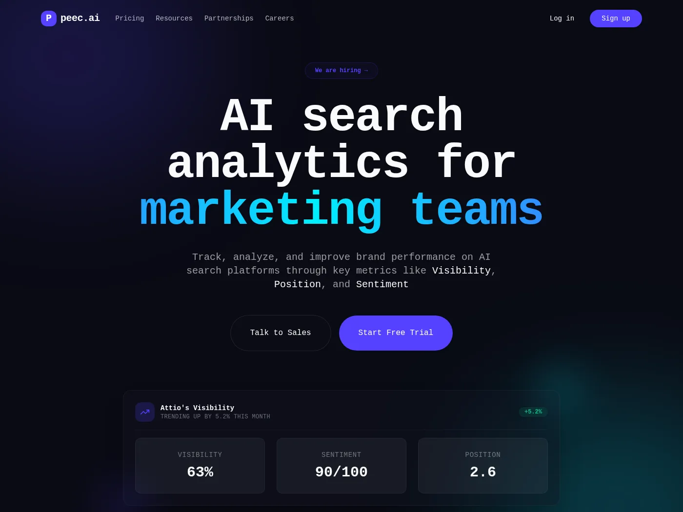Peec.ai Web Clone