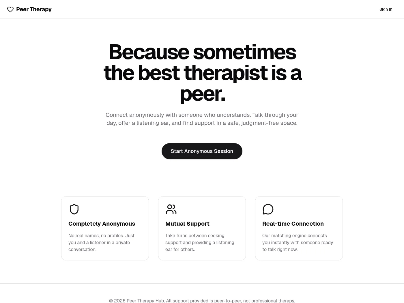Peer Therapy Hub