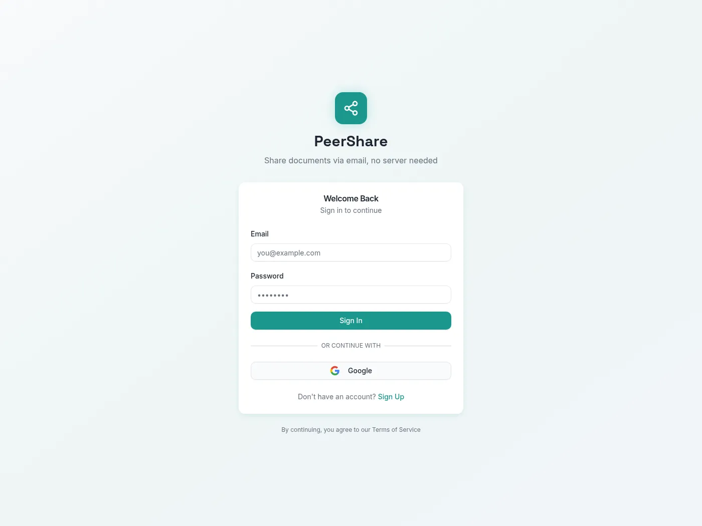 PeerShare News App
