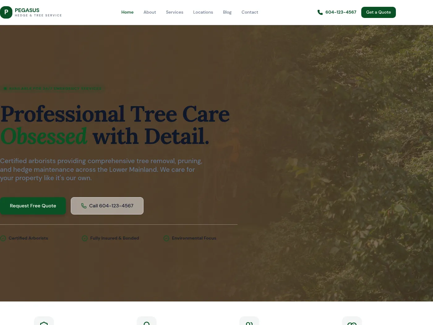 Pegasus Tree Care Site