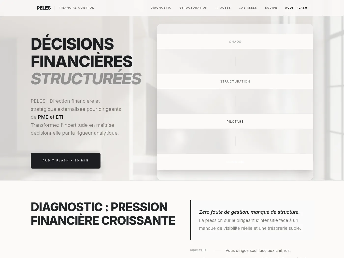 PELES Financial Control Site
