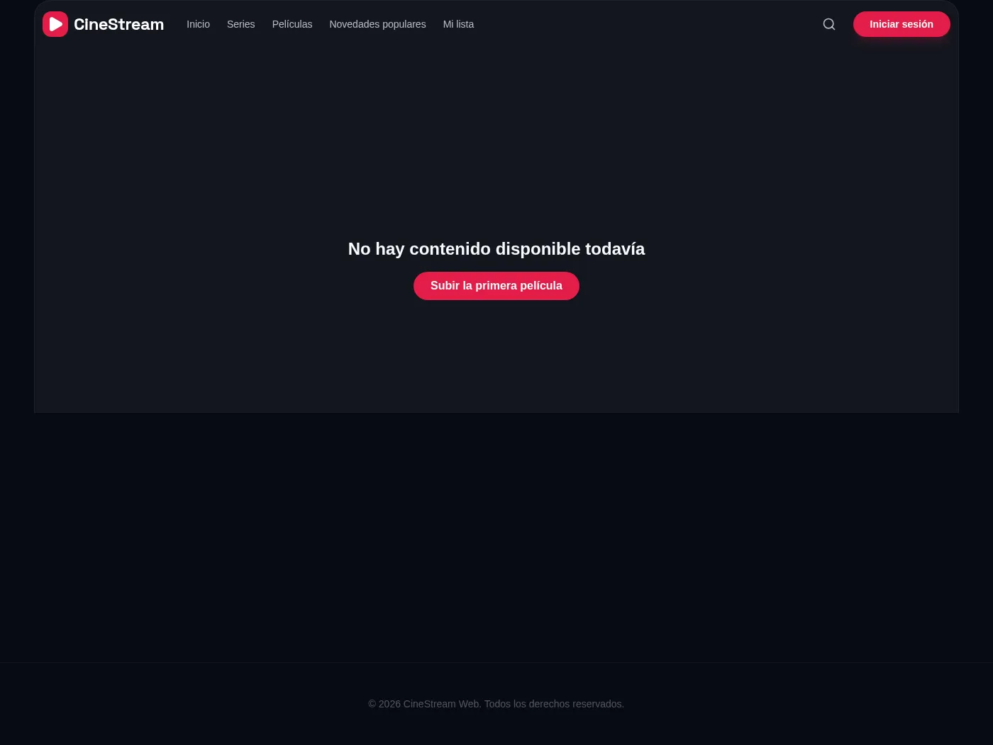 CineStream Web