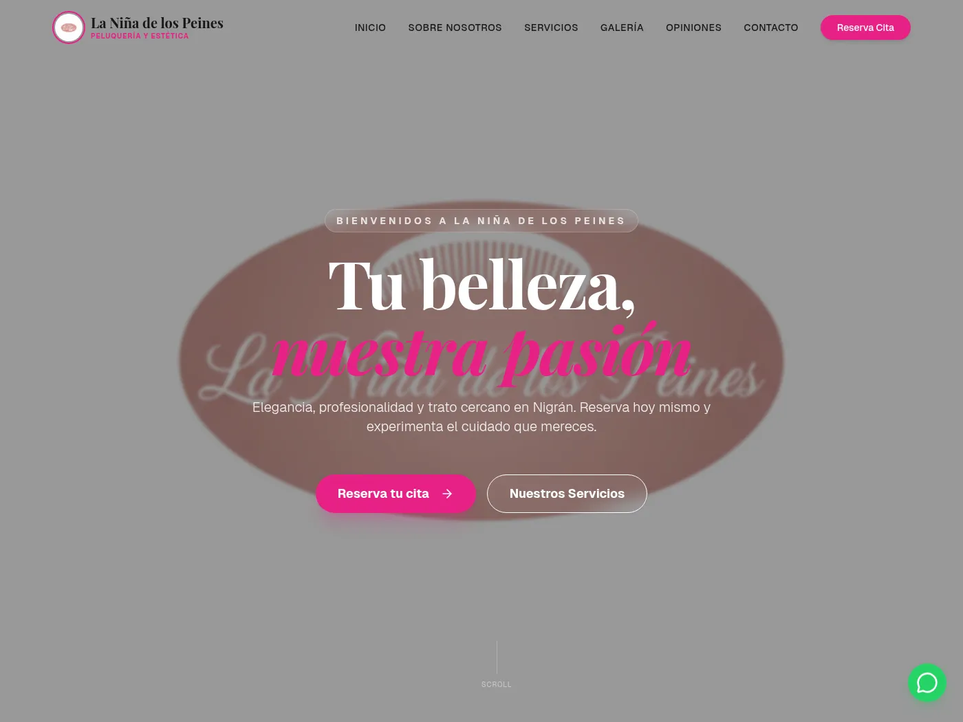 La Niña Web Elegante