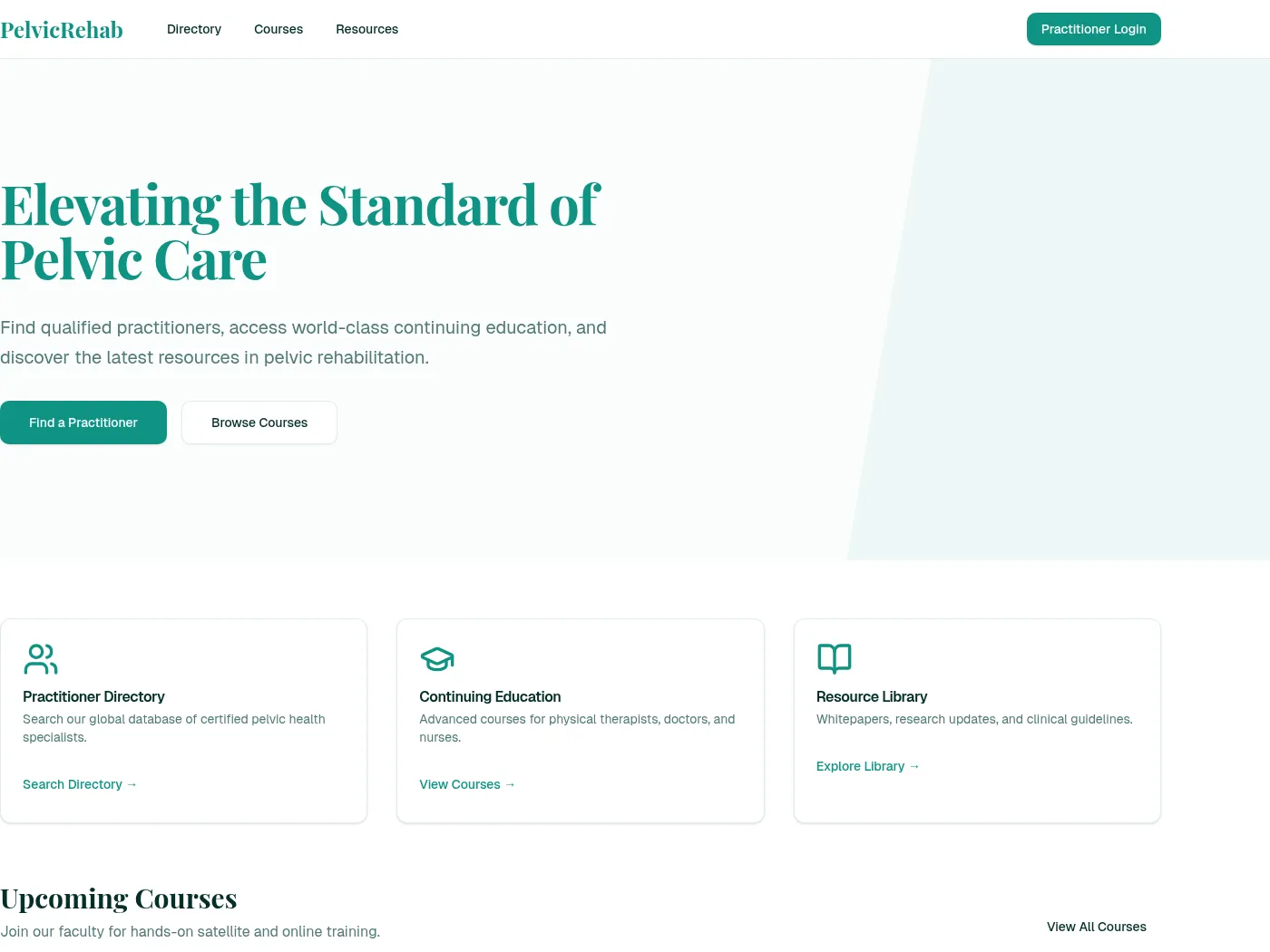 Pelvic Rehab Website Clone