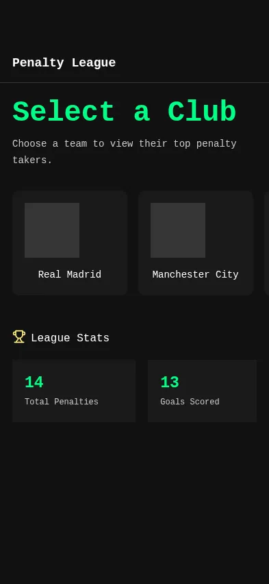 Penalty League Tracker