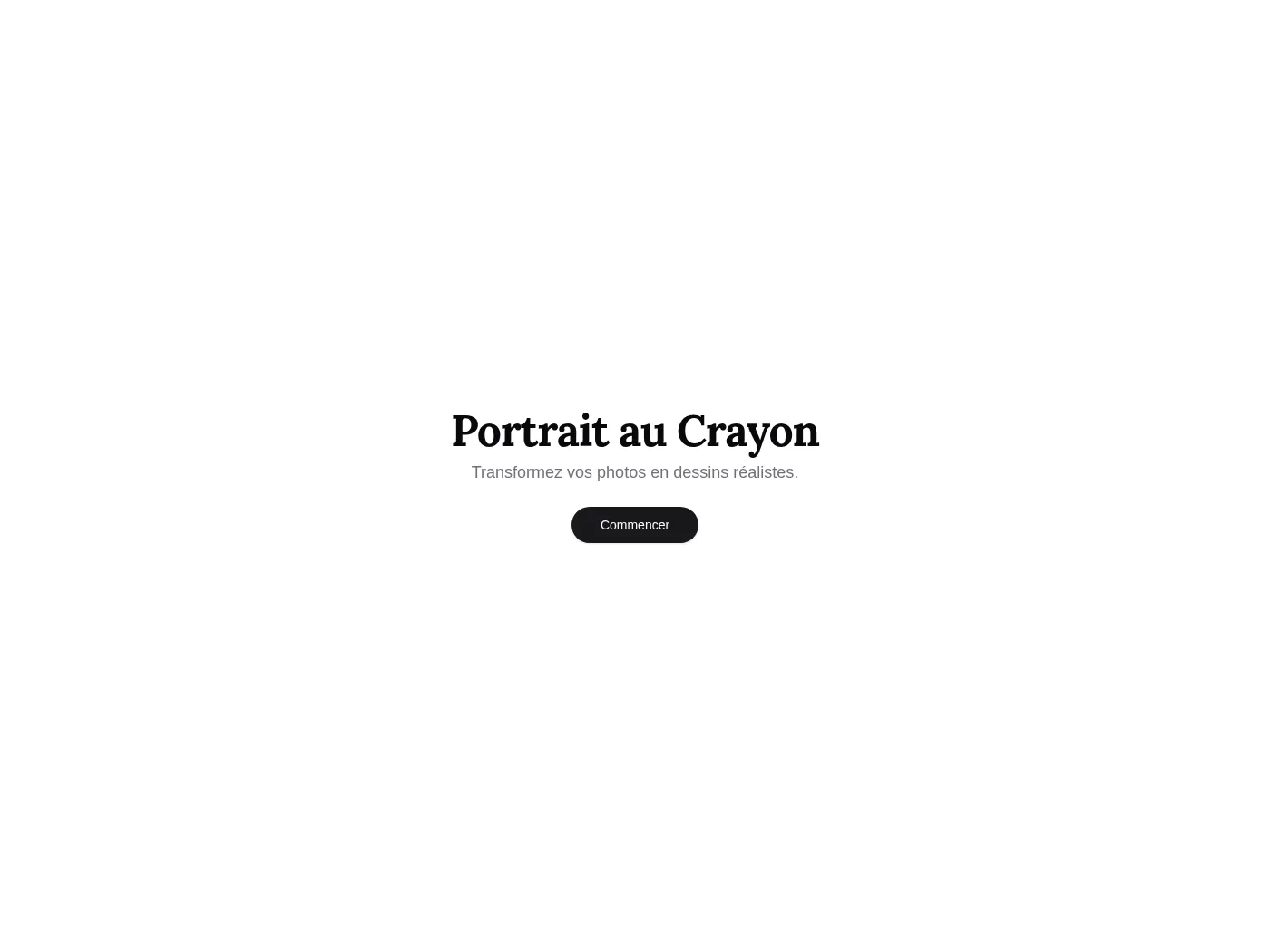 Simple Pencil Portrait Generator