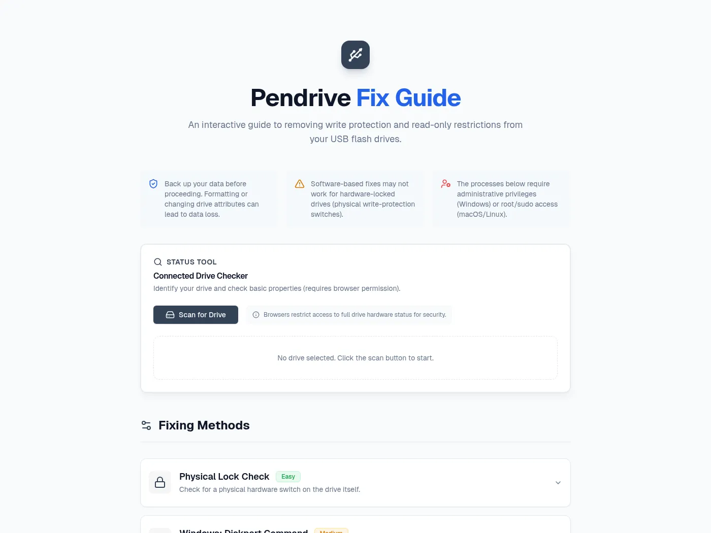 Pendrive Fix Guide