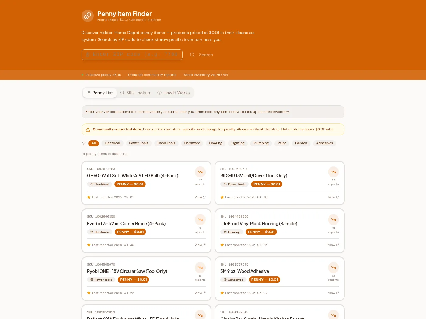 Penny Item Finder