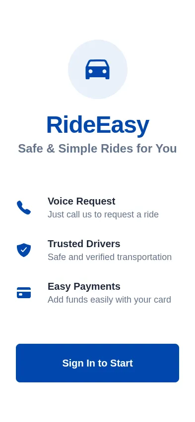 Pensioner Ride App