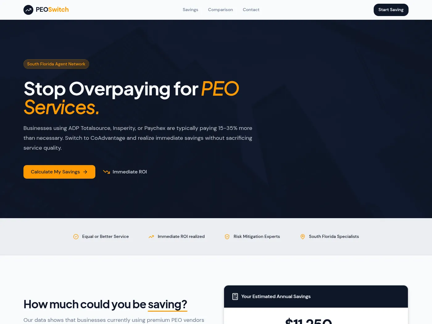 PEO Switch Savings Hub