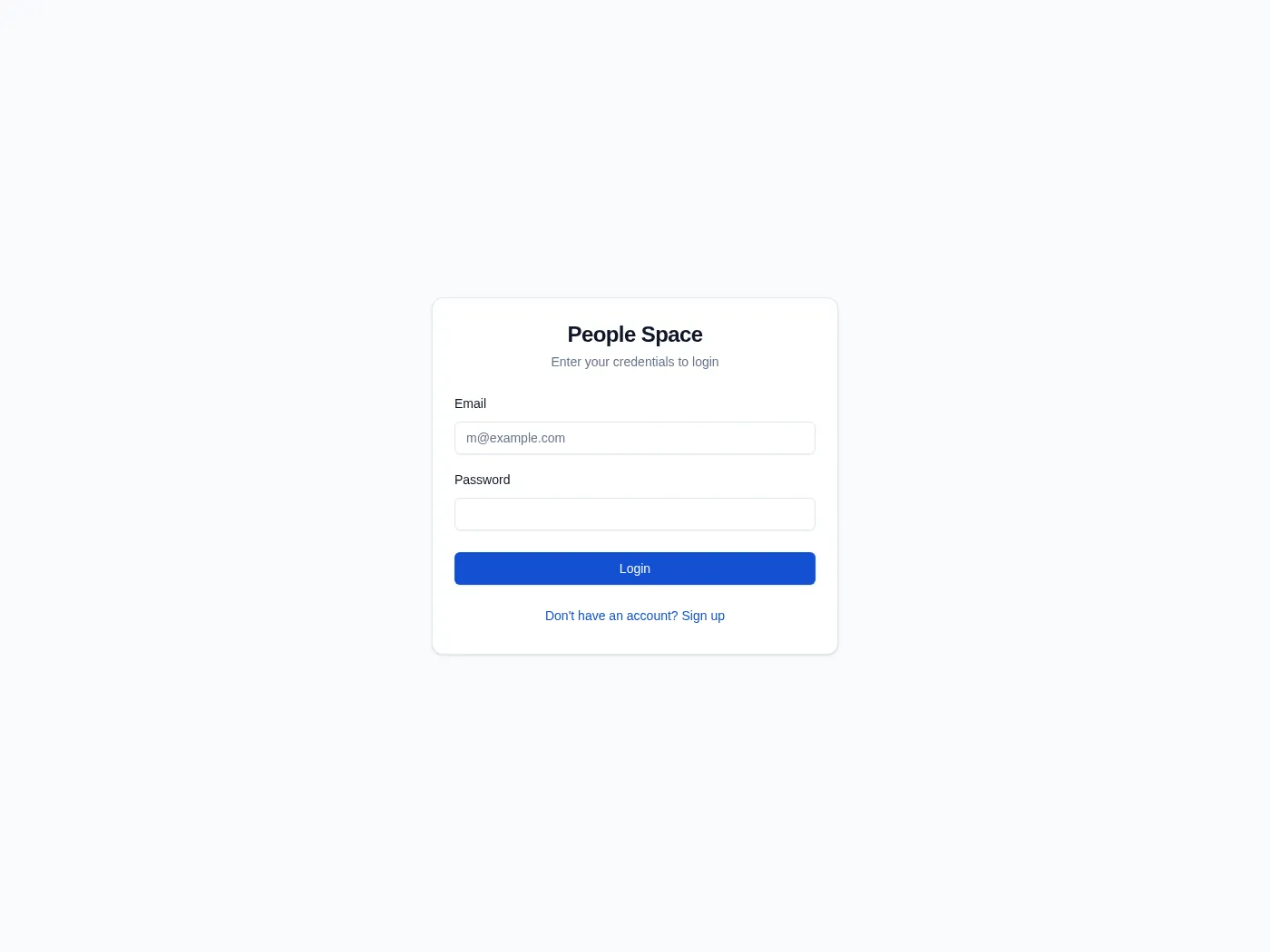 People Space Billing