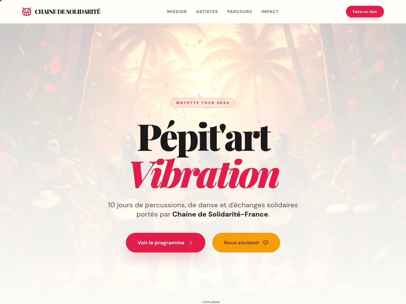 Pépit'art Mayotte Tour Page