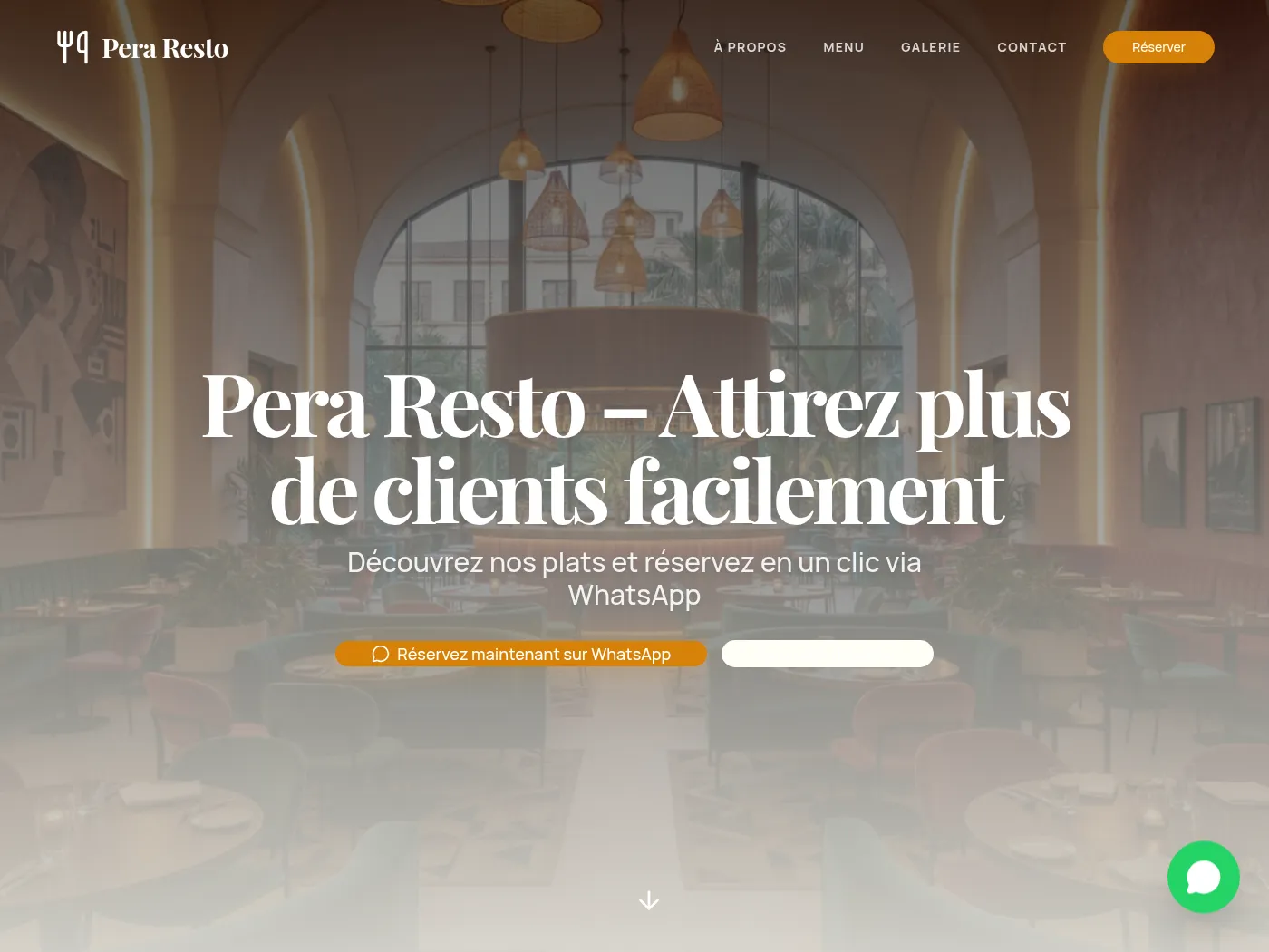 Pera Resto Web Page