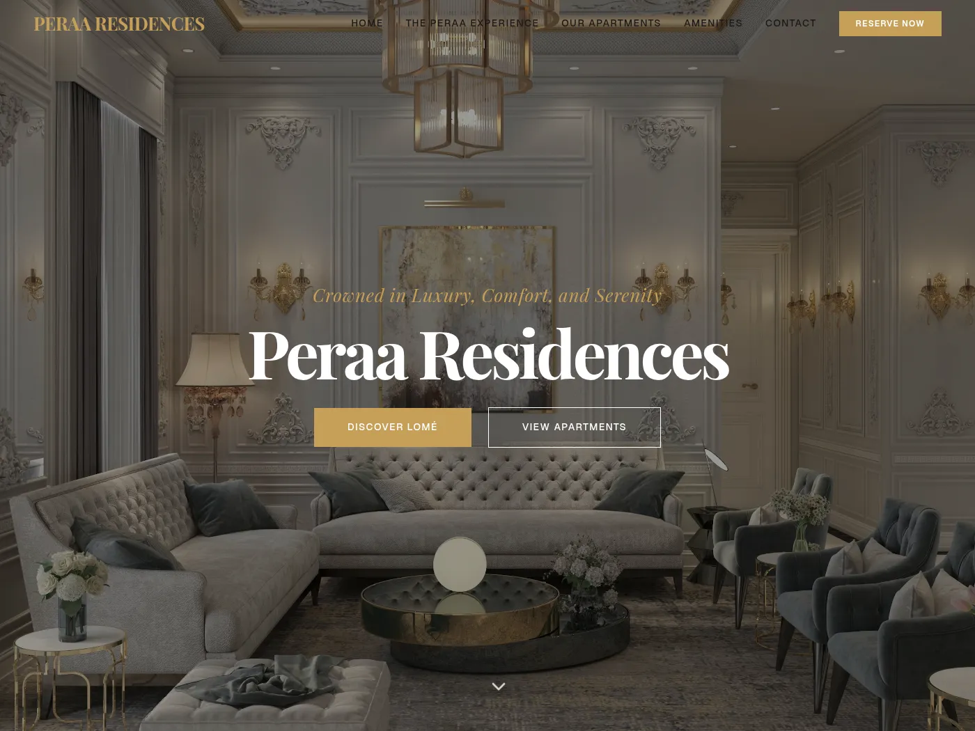 Peraa Residences Website