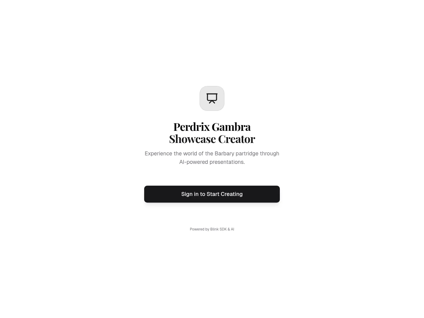 Perdrix Gambra Showcase