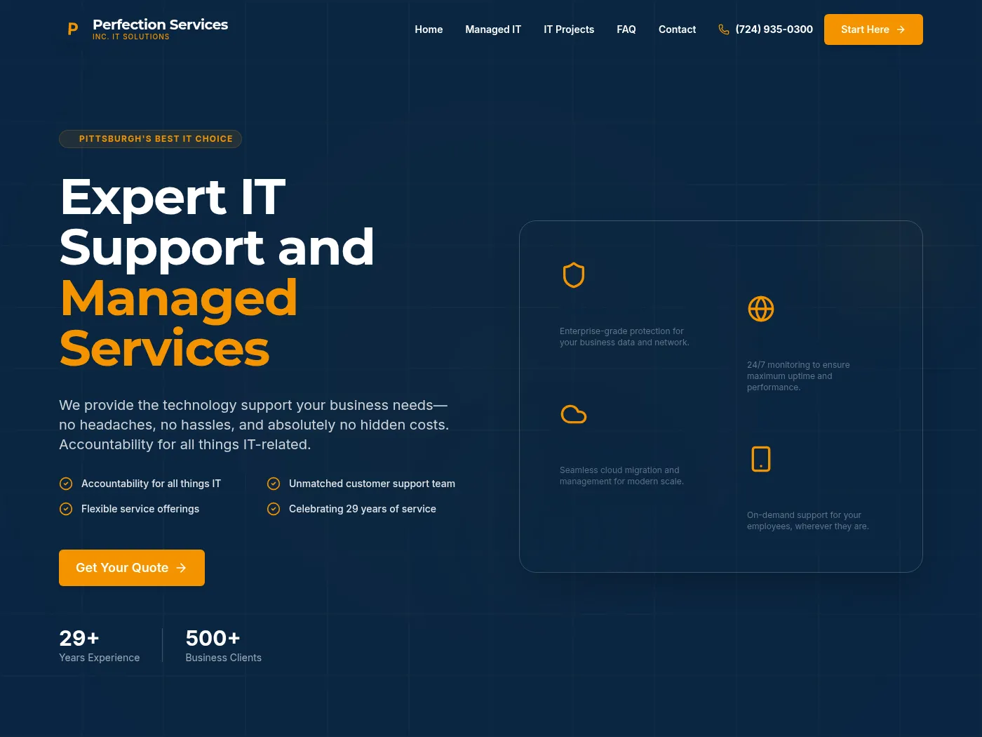 Perfection Services WP Theme