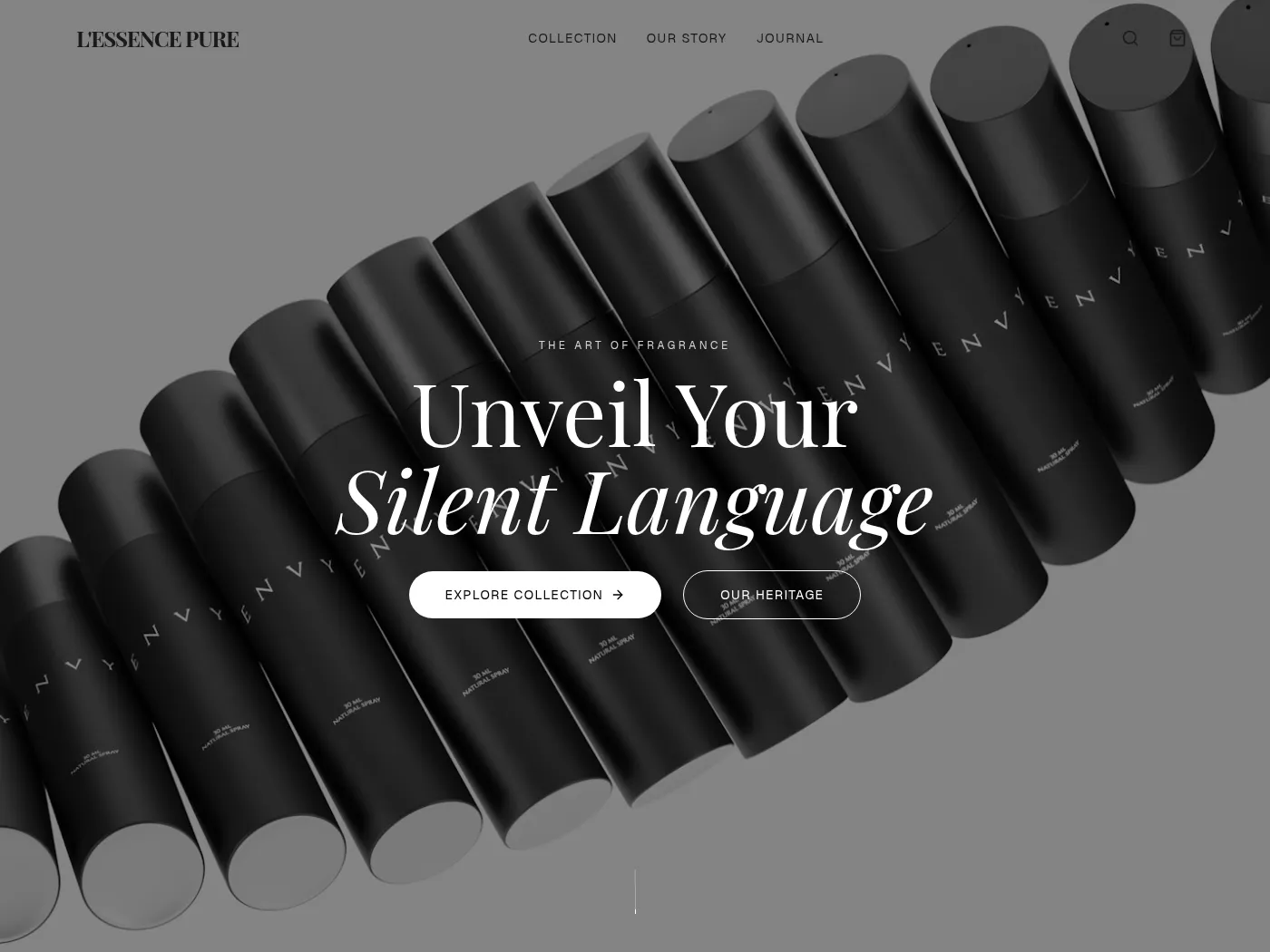 Perfume Brand Web Page