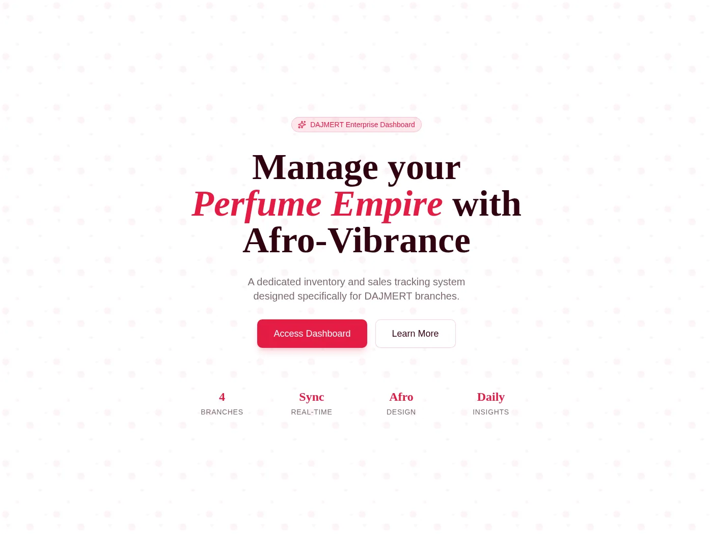 Dajmert Perfume Dashboard