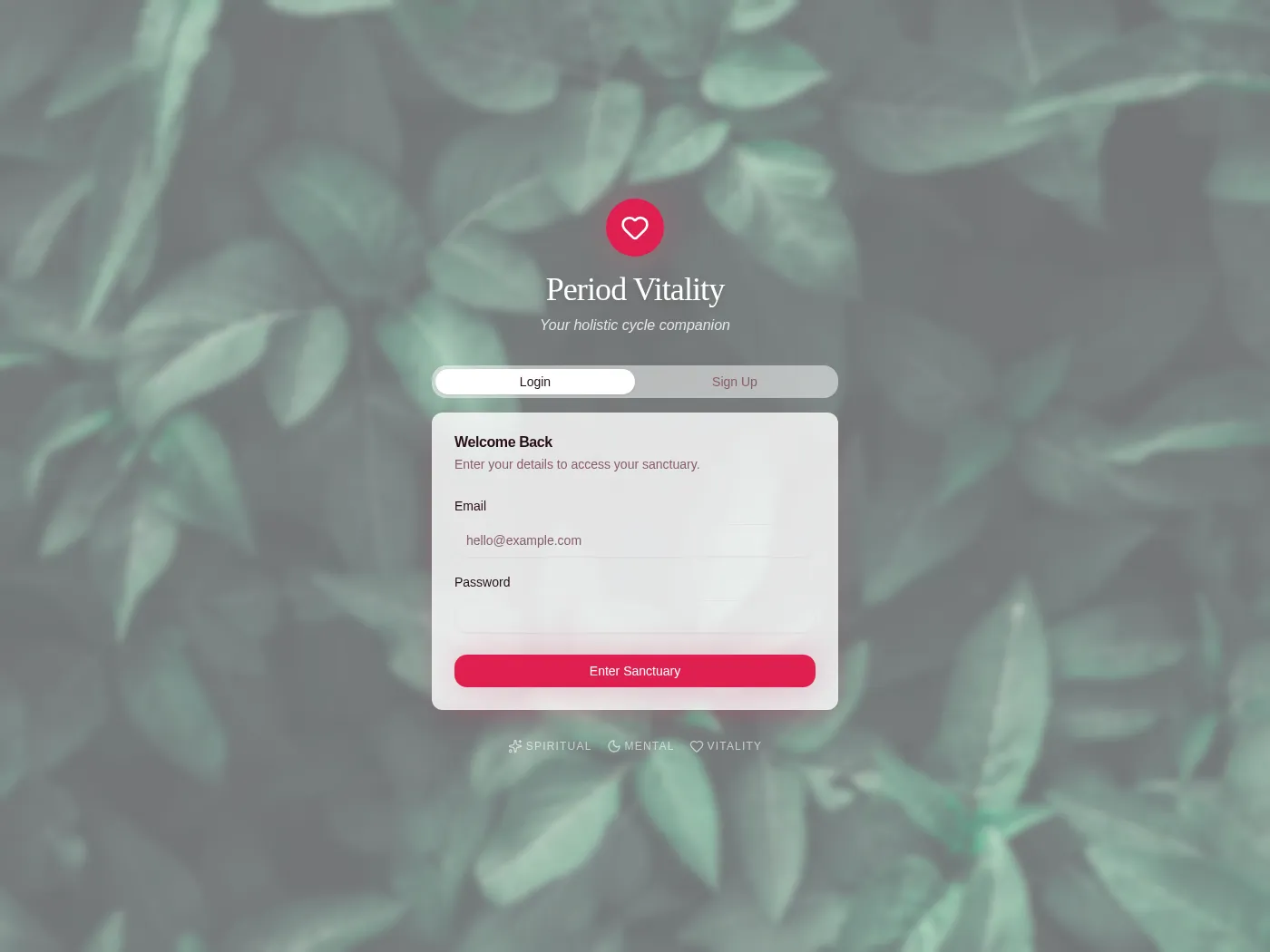 Period Vitality Helper