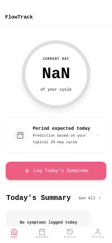 FlowTrack Period App