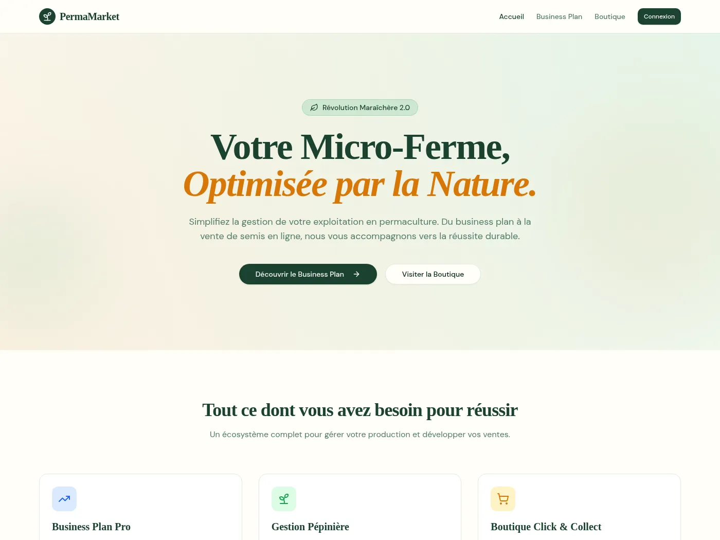 Permaculture Market Hub