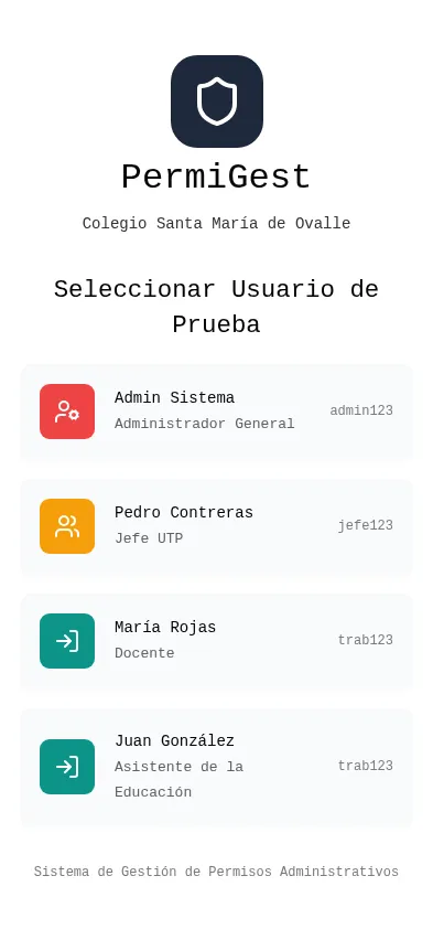 PermiGest Colegio Santa María