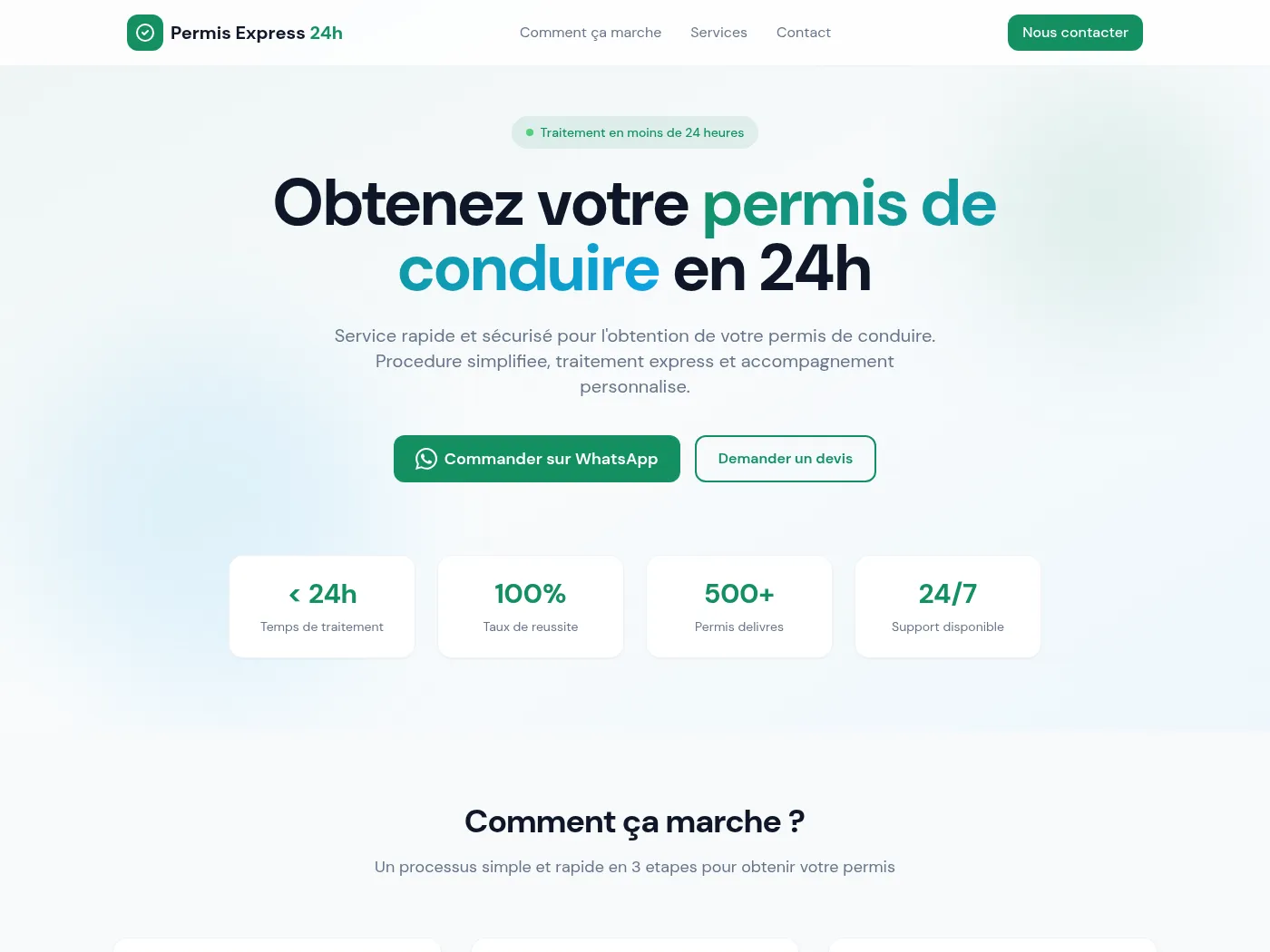 Permis Express 24h