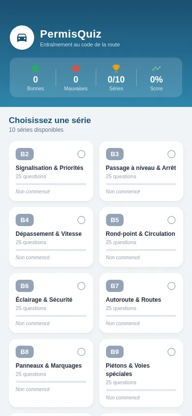 PermisQuiz AI Trainer