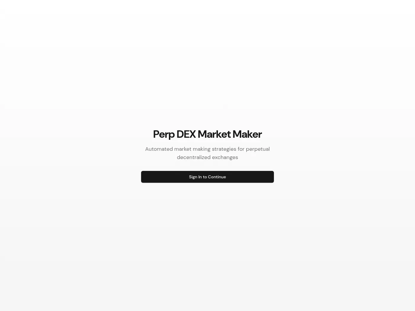Perp DEX Market Maker Bot