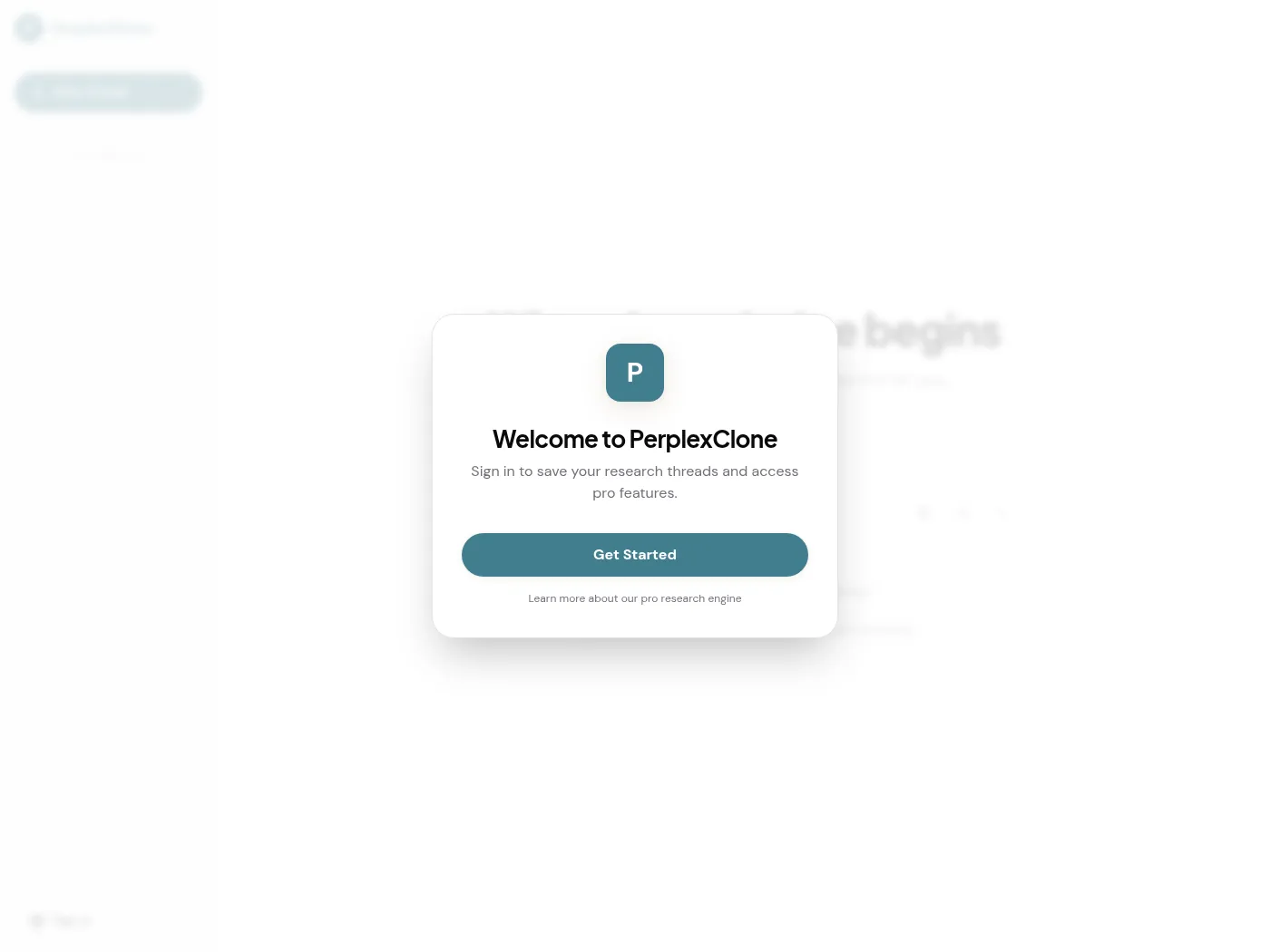 Perplexity AI Clone