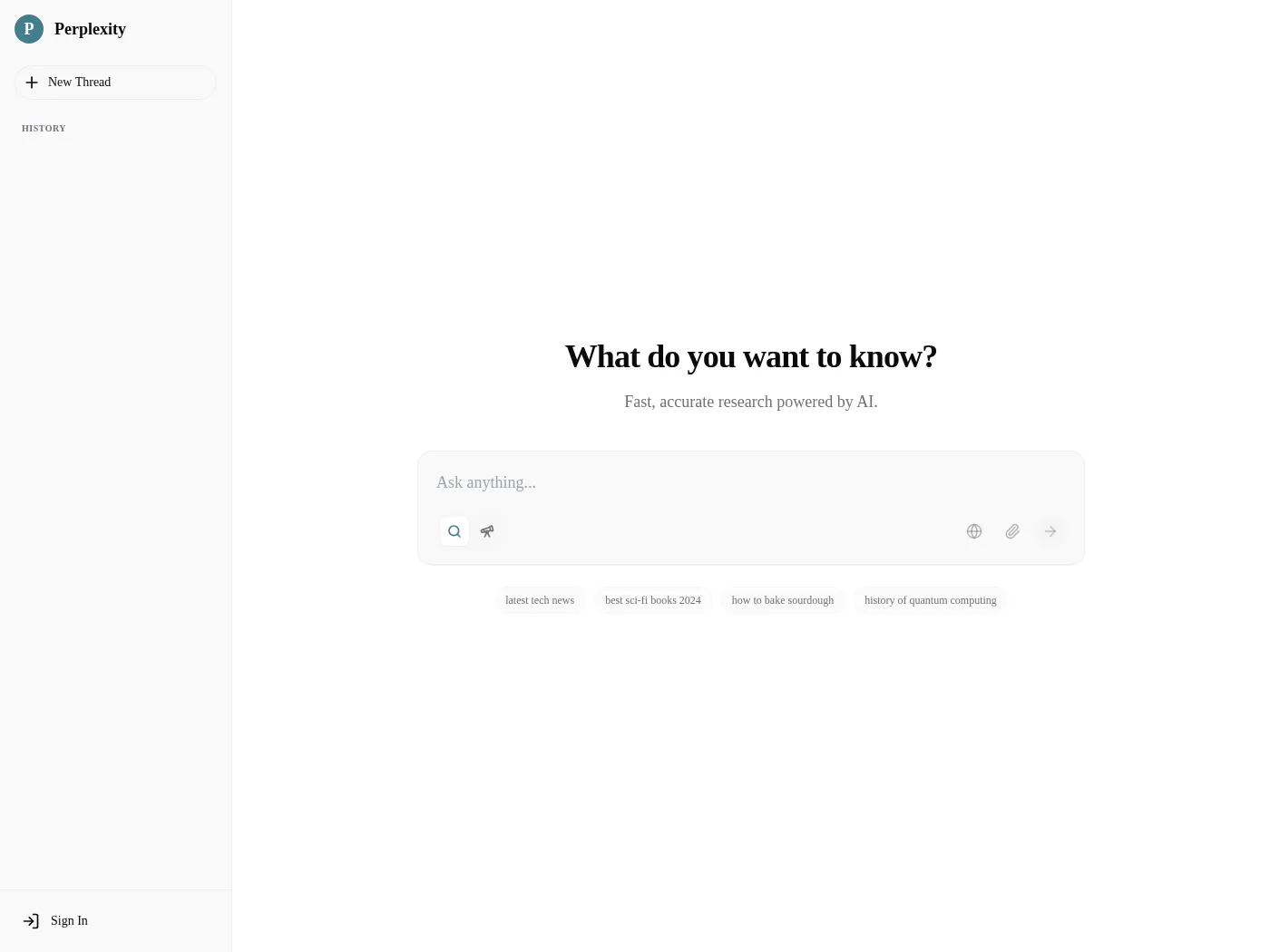 Perplexity AI Clone