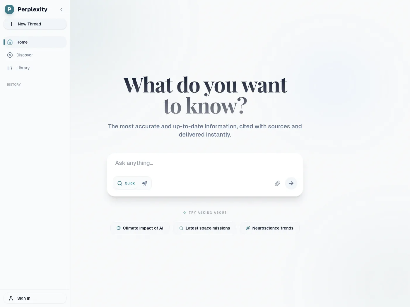 Perplexity AI Clone