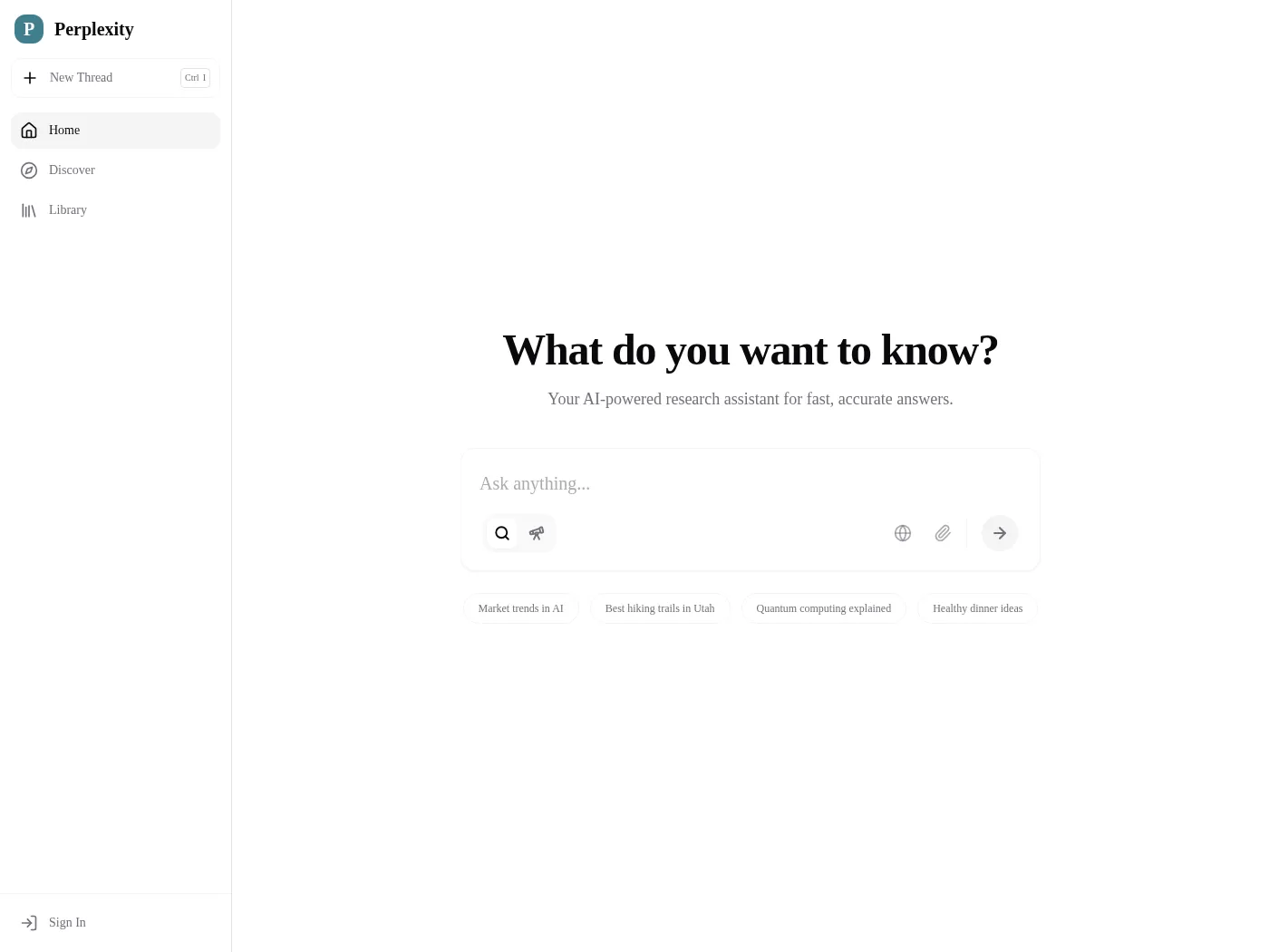 Perplexity AI Clone