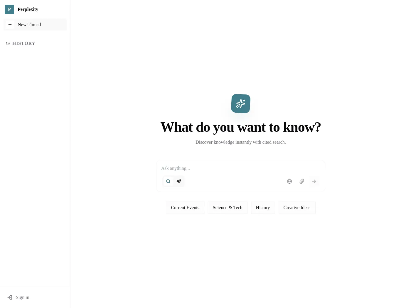 Perplexity AI Clone