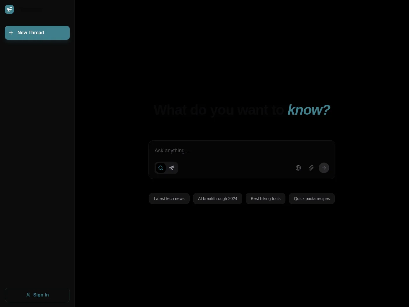Perplexity AI Clone