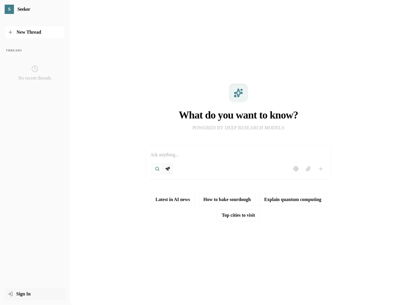 Perplexity Chat Clone