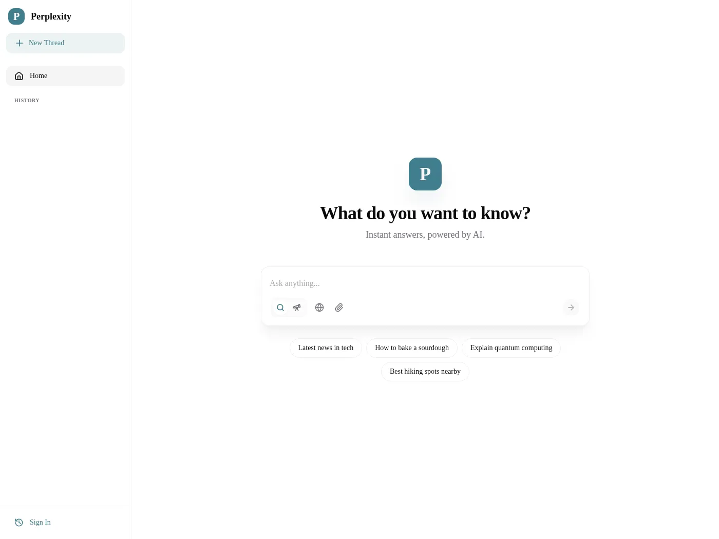 Perplexity AI Clone