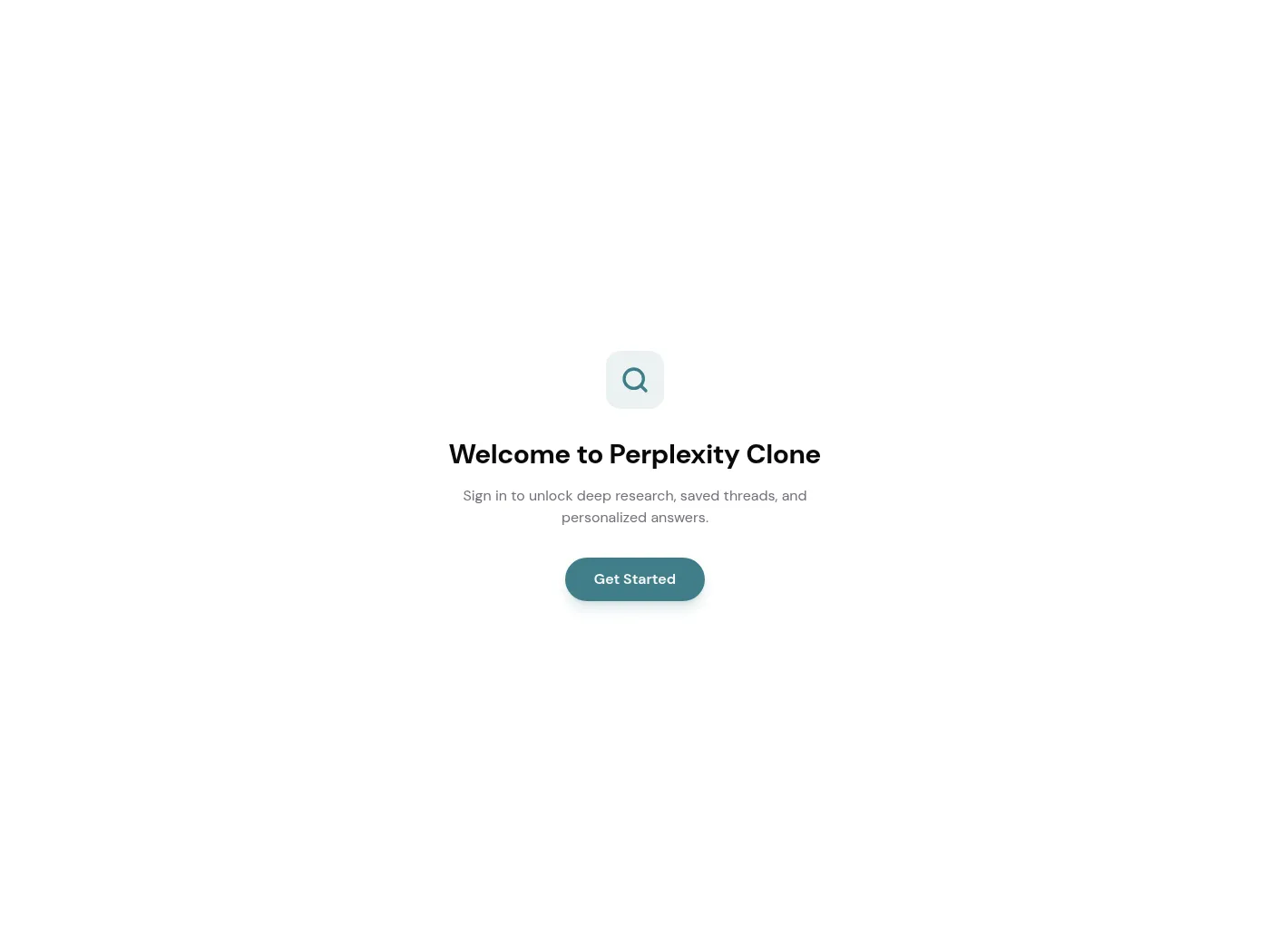 Perplexity Web Clone