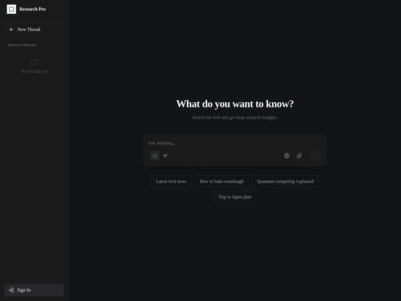 Perplexity Clone Pro