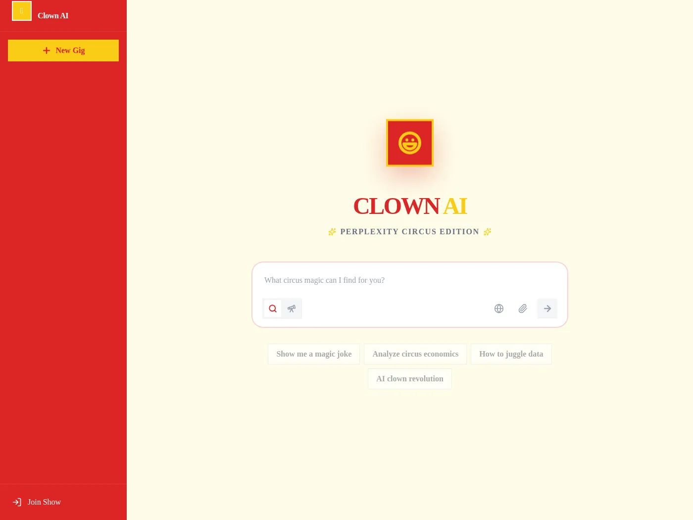 Perplexity Clown AI