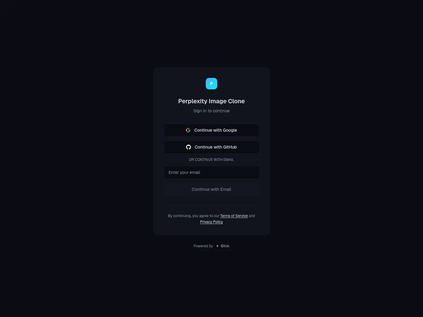 Perplexity Image Clone