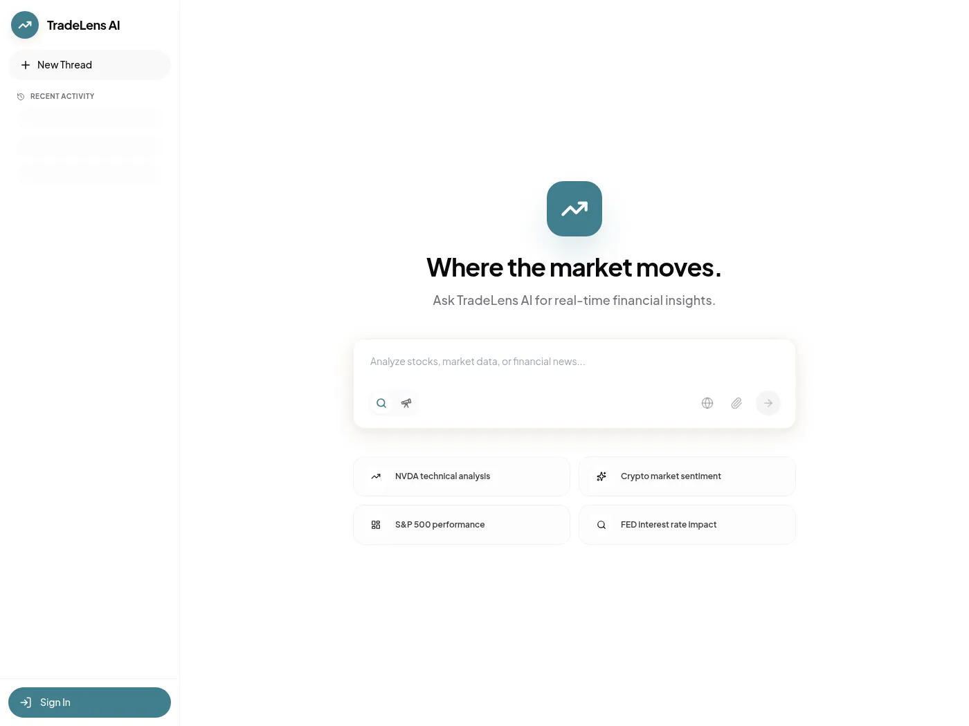 Perplexity Trading Clone