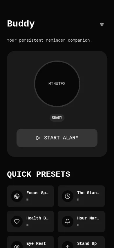 Persistent Alarm Buddy
