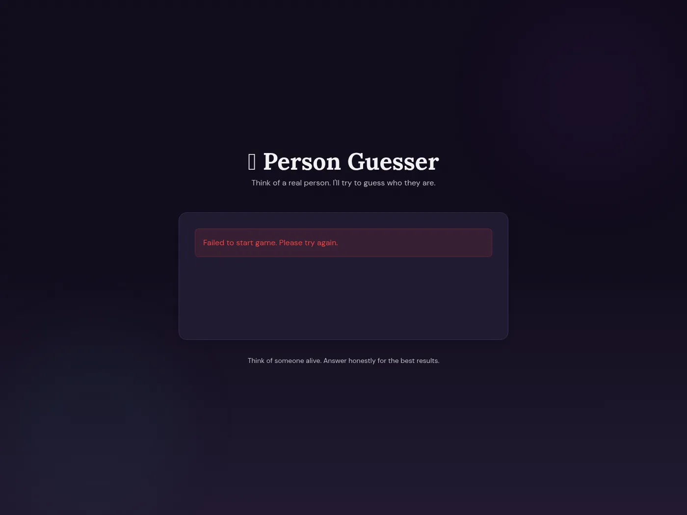 RealPerson Guesser