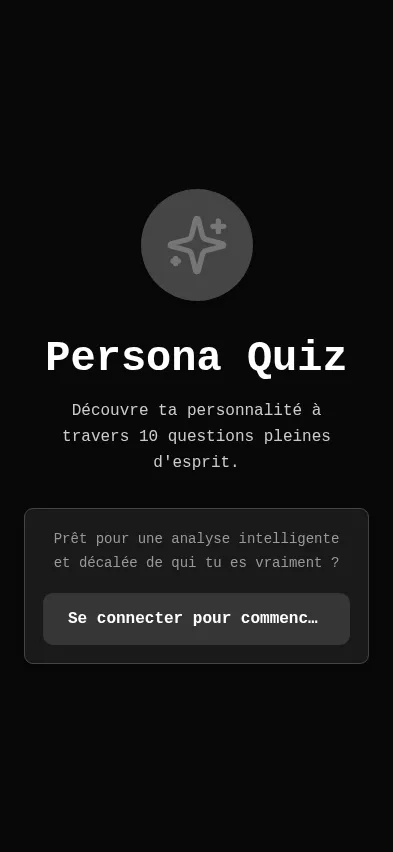 Persona Quiz App