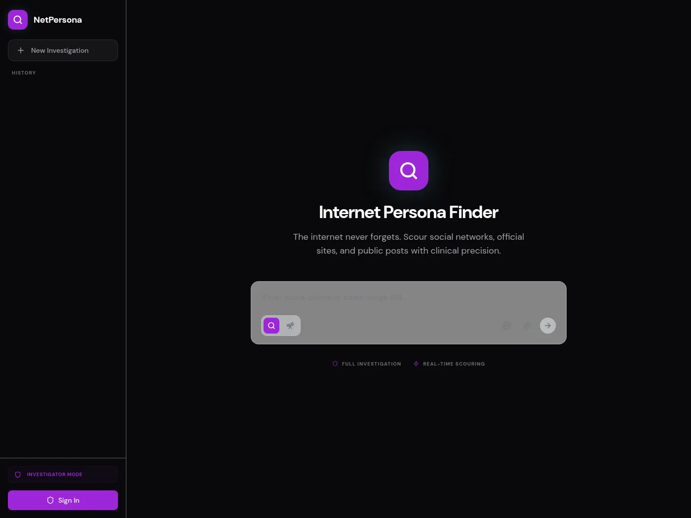 NetPersona Finder