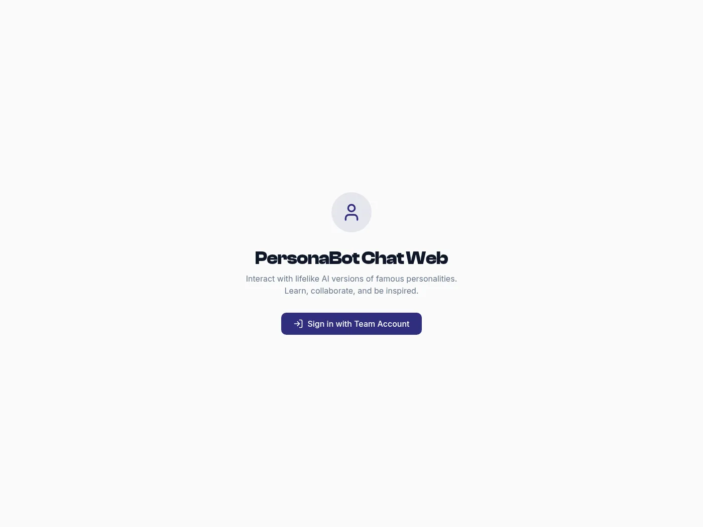 PersonaBot Chat Web