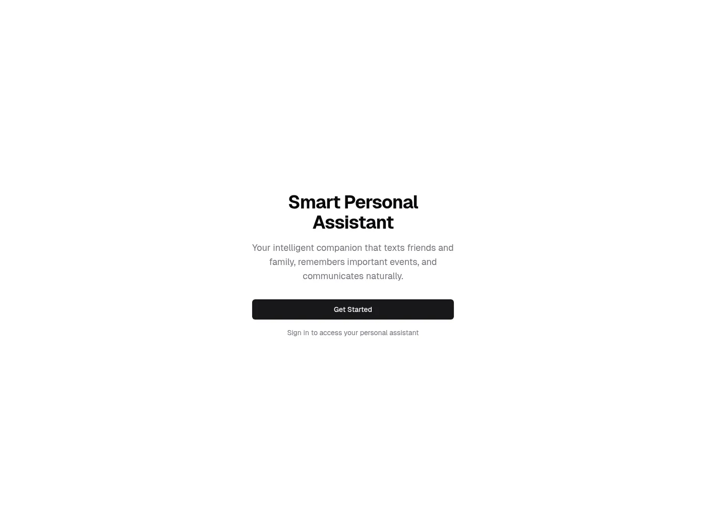 Smart Personal Assistant
